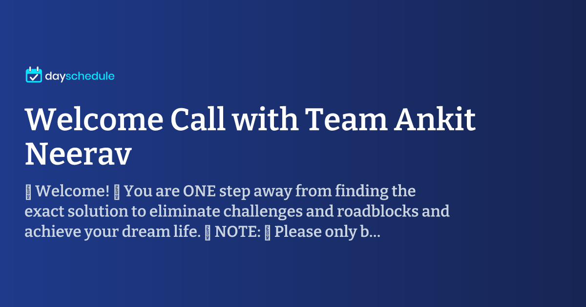 Call with Team Ankit Neerav - Super Manifestors Club
